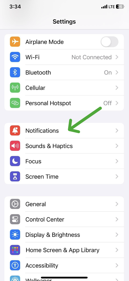 How To Turn Notifications On & Off